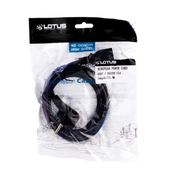 کابل برق Lotus PC 1.5m – ریلود استور | ReloadStore